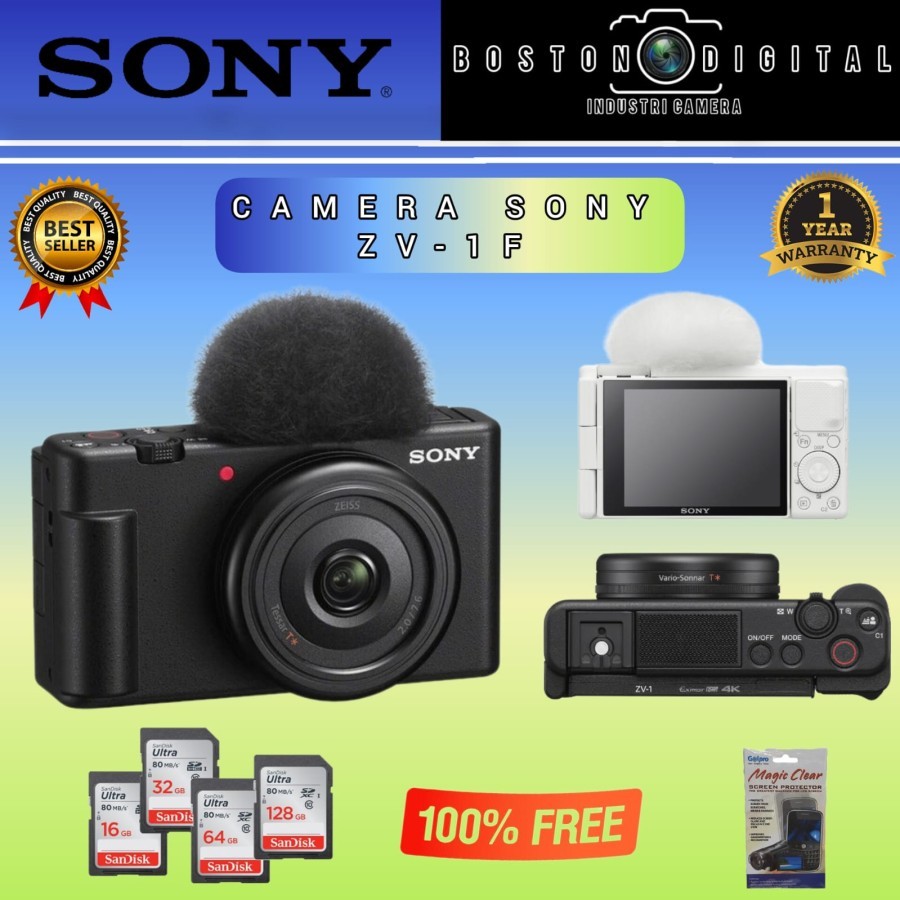 Jual SONY ZV-1F / SONY ZV 1F / SONY ZV1F DIGITAL COMPACT KAMERA VLOG 4K ...