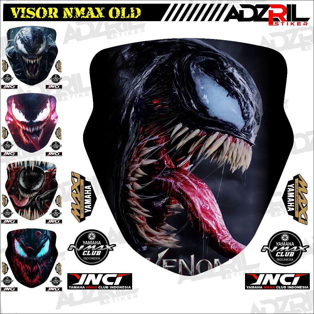 Jual Stiker visor Winshield yamaha Nmax Old 155 2015-2019 VENOM KEREN ...