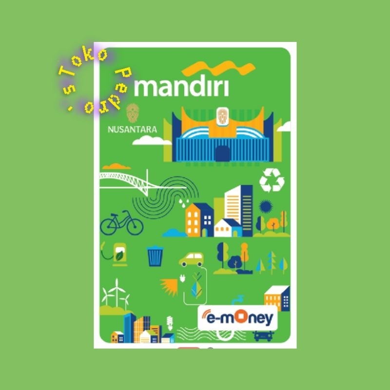 Jual Mandiri eMoney Thema NUSANTARA ( IKN ) - GREEN PORTRAIT Original ...