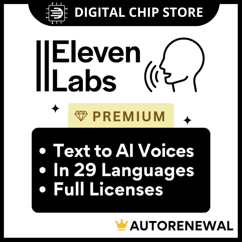 Jual ElevenLabs Premium AI Voice Generator & Text to Speech high ...