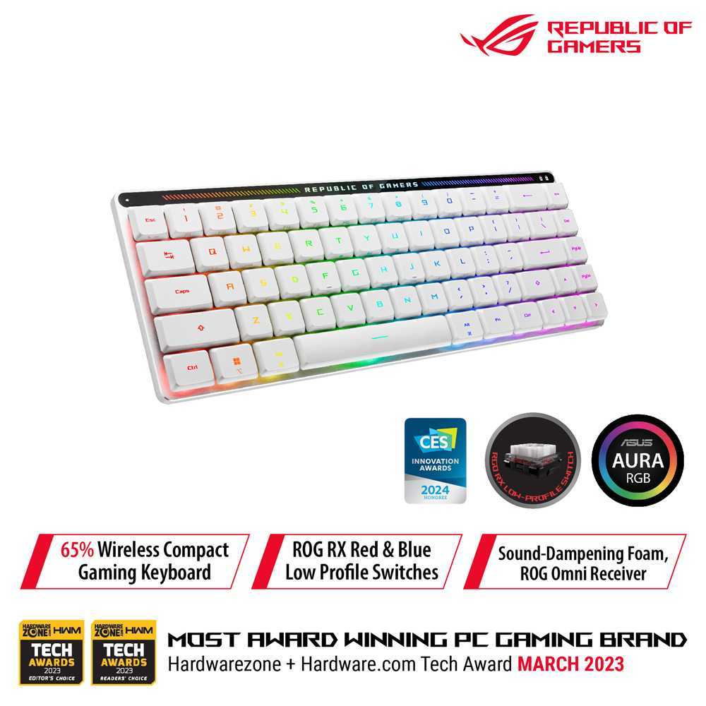 Jual ASUS ROG Falchion RX Low Profile 65% Compact Wireless Gaming ...