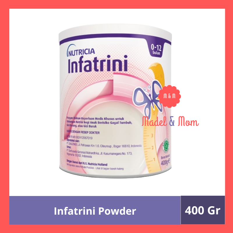 Jual Nutricia Infantrini Infatrini Bubuk 400 Gram [Kemasan baru ...