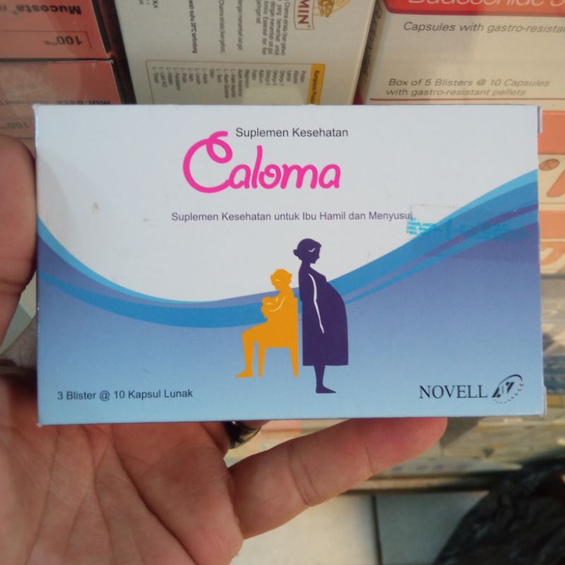 Jual CALOMA Suplemen Kesehatan Ibu Hamil Menyusui 30kapsul | Shopee ...