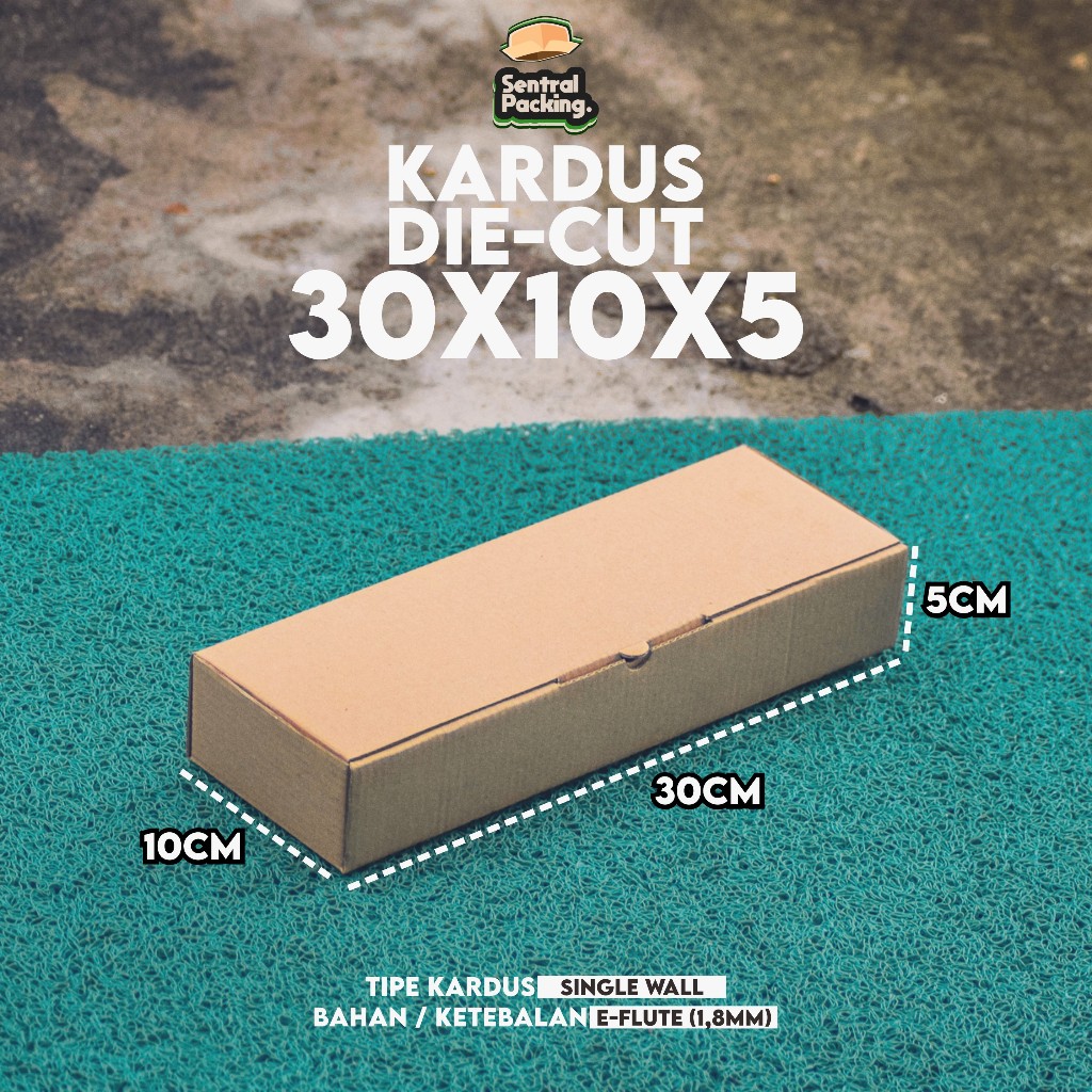 Jual Kardus Die-Cut Polos / 30x10x5 / Kardus Packaging / Kardus ...