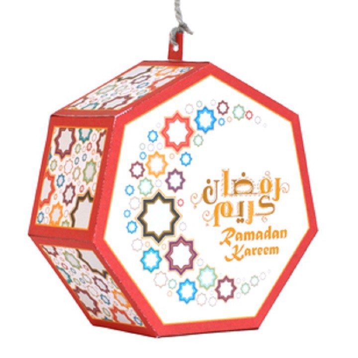 Jual DIY Papercraft Template Gantung Ramadhan Motif Prisma | Shopee ...