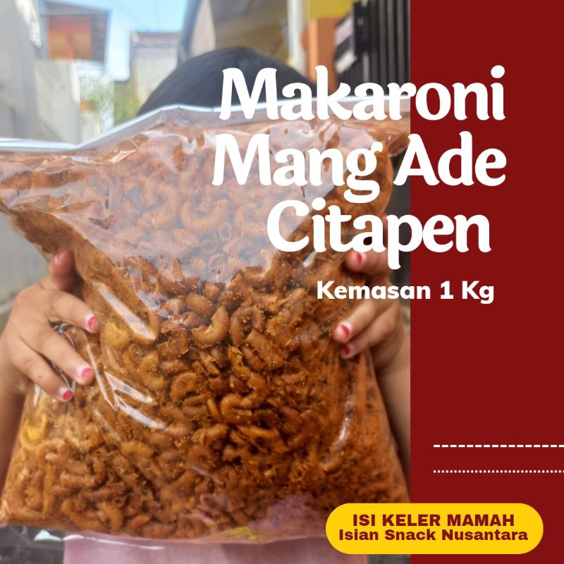 Jual Makaroni Mang Ade Citapen Asli Tasikmalaya 1Kg 500gr dan kemasan ...