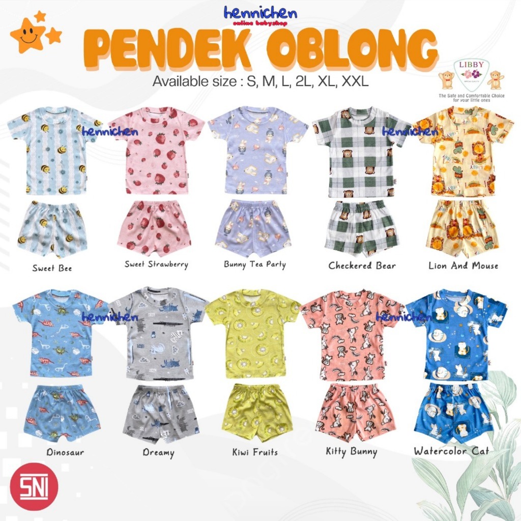 Jual Setelan Oblong LIBBY Pendek Tipis Cotton NB-XXL SLUMBER GARDEN ... Jual Setelan Oblong LIBBY Pendek Tipis Cotton NB-XXL SLUMBER GARDEN ...