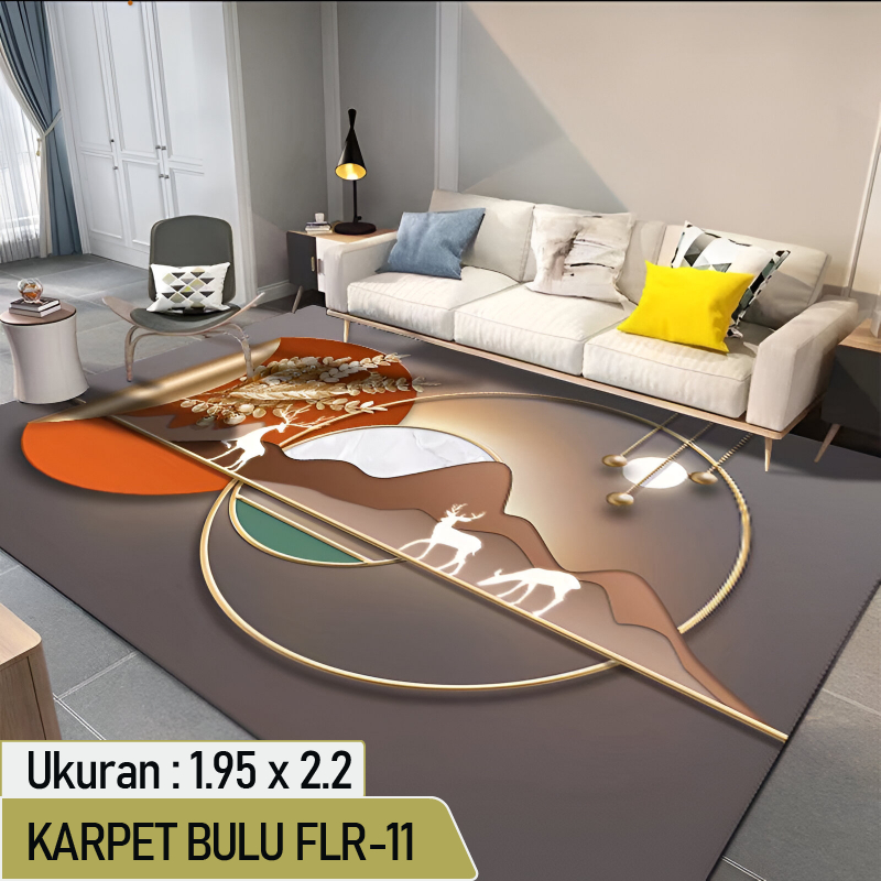 Jual Ai Home Karpet Bulu Rasfur Ukuran 220X195cm Karpet Lantai Bulu ...