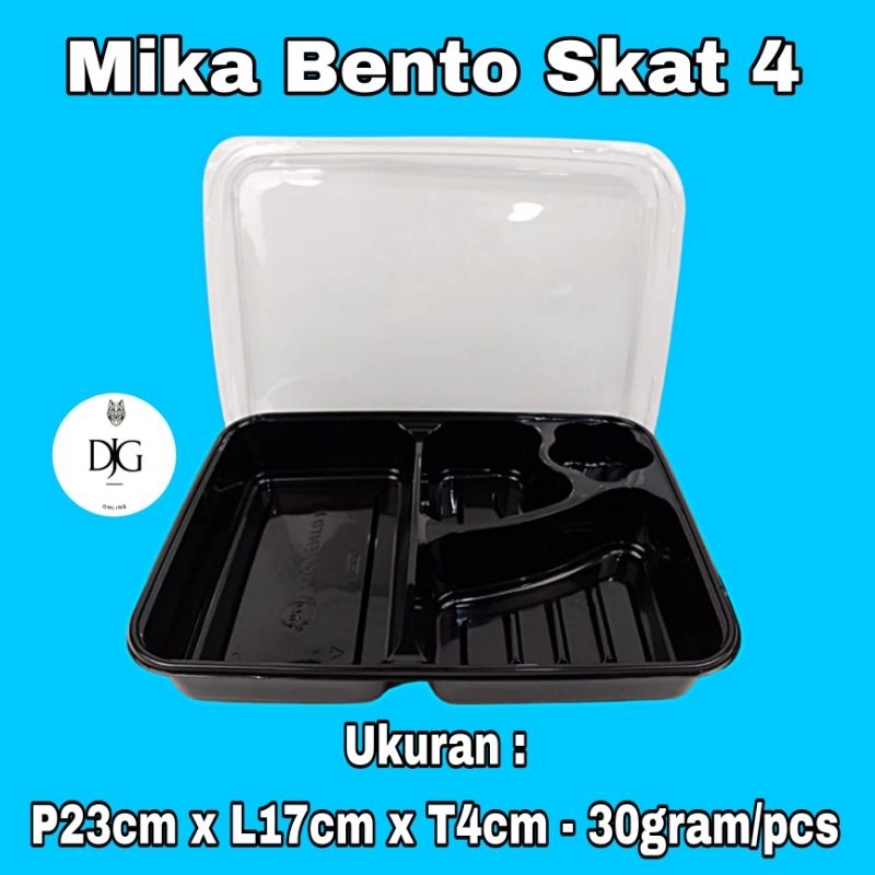 Jual Tempat Makanan Box Bento 4 Sekat isi 50 Pcs | Shopee Indonesia