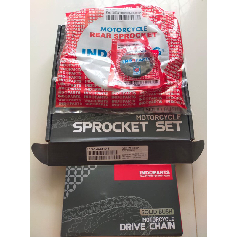 Jual Gear Set / Gir Set / Rante Roda Set / Gear Belakang Lubang 6 ...