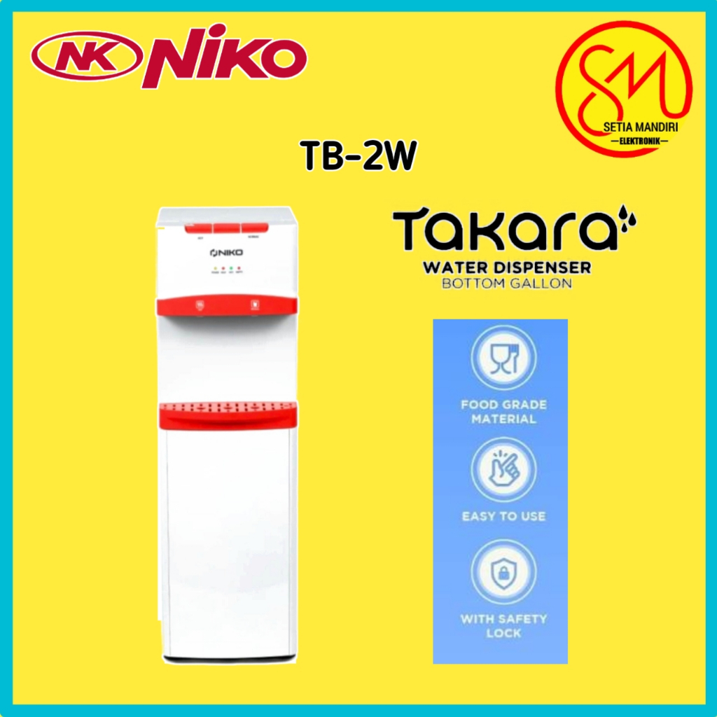 Jual NIKO Takara TB2W Dispenser Galon Bawah Panas Normal Stainless ...