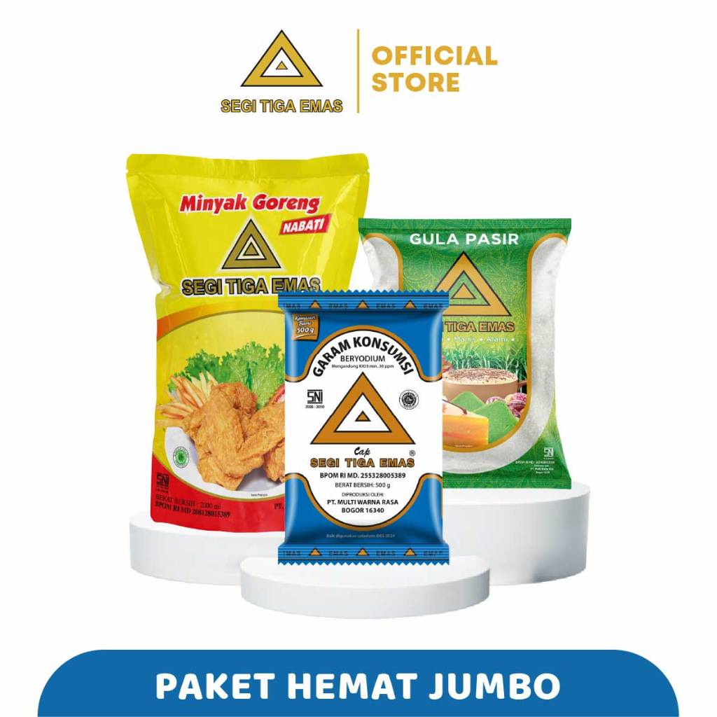 Jual Paket Hemat Jumbo Segi Tiga Emas | Shopee Indonesia