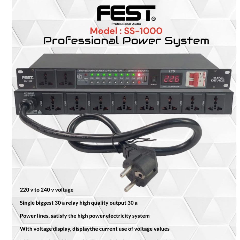 Jual POWER SEQUENCER FEST SS1000 / SS 1000 SQUENCER FEST ORIGINAL | Shopee Indonesia