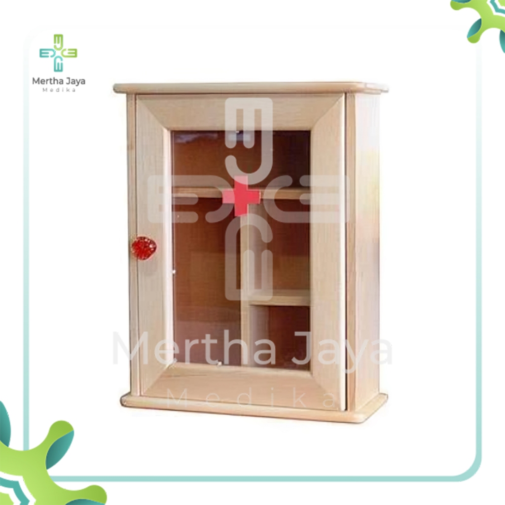 Jual Kotak P3K Kayu Box Obat UKS Onemed | Shopee Indonesia