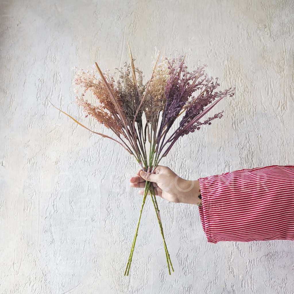 Jual Bunga Artificial Rumput Gandum Mini Rustic Group (B23240) | Shopee ...