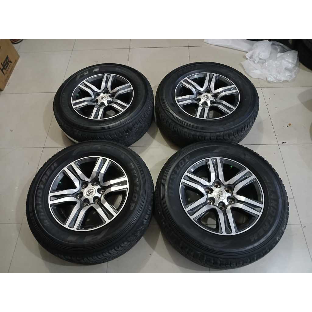 Jual VELG OEM ORIGINAL FORTUNER RING 17 LUBANG 6 G/P BAN BS 265 65 R17 ...