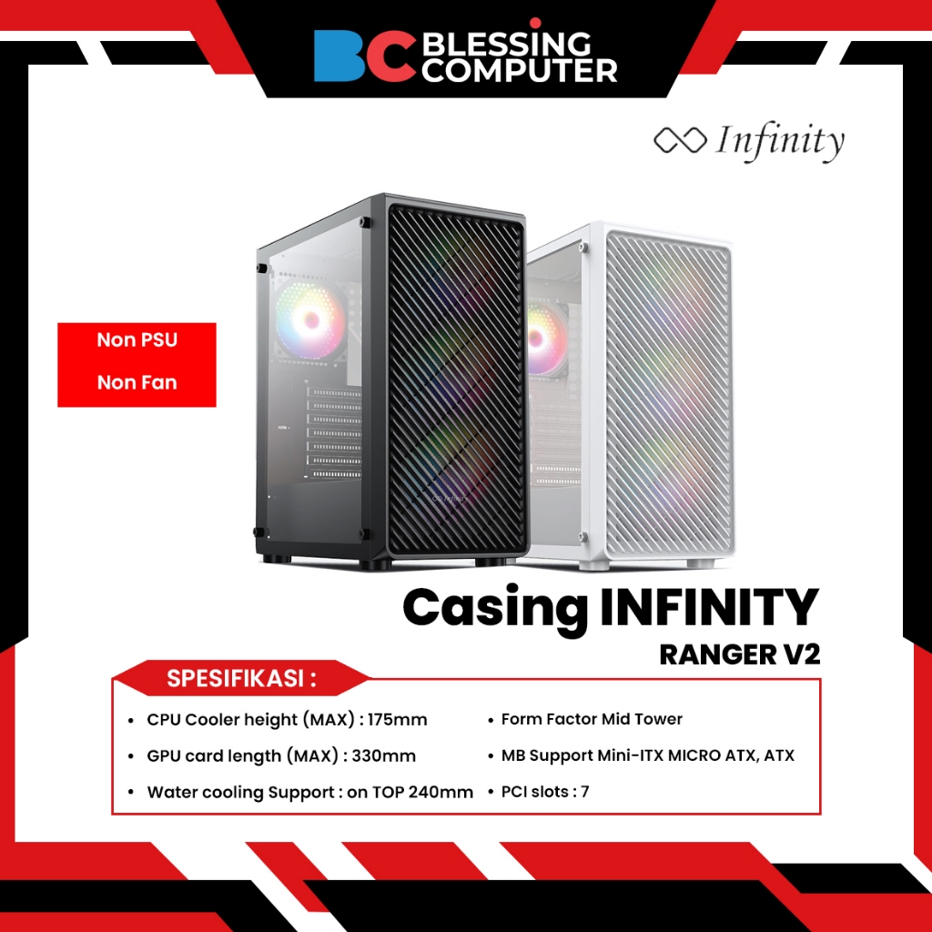 Jual Casing INFINTY RANGER V2 - Black | Shopee Indonesia
