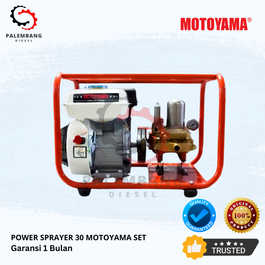 Jual POWER SPRAYER SET LENGKAP MESIN ENGINE 170F MPS 30 (SELANG 50M ...