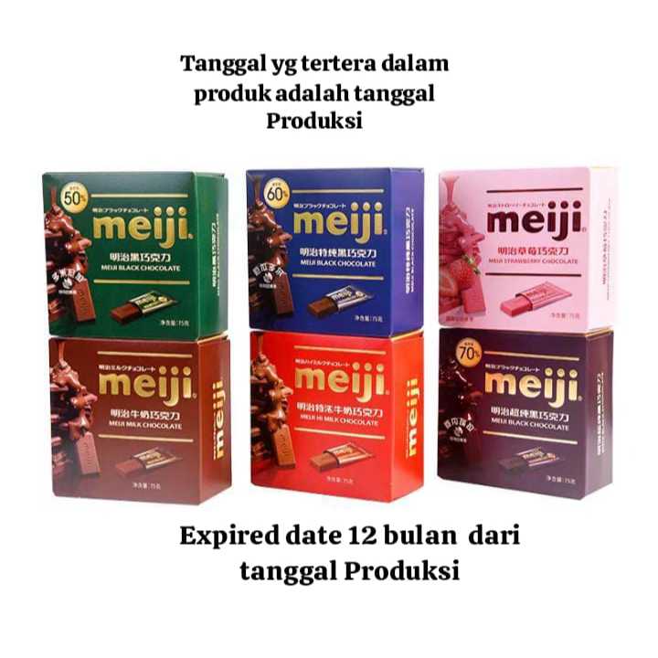 Jual Meiji Black Chocolate 75 gram | Shopee Indonesia