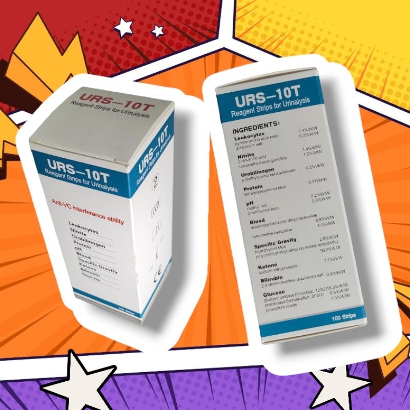 Jual Alat Test Urine 10 Parameter URS-10T / Urinalysis Strip 10 ...