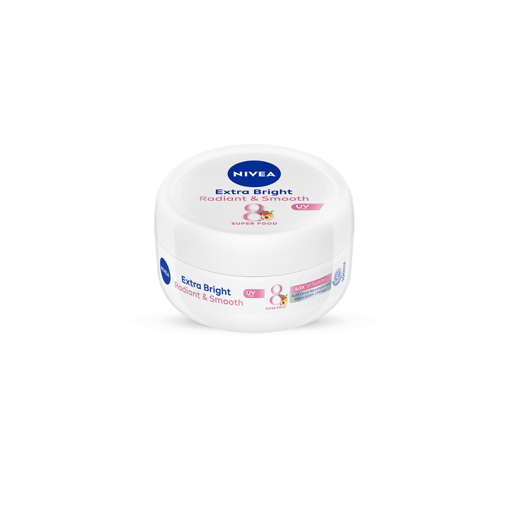 Jual NIVEA Body Cream Extra Bright Radiant & Smooth UV Filter 50ml ...