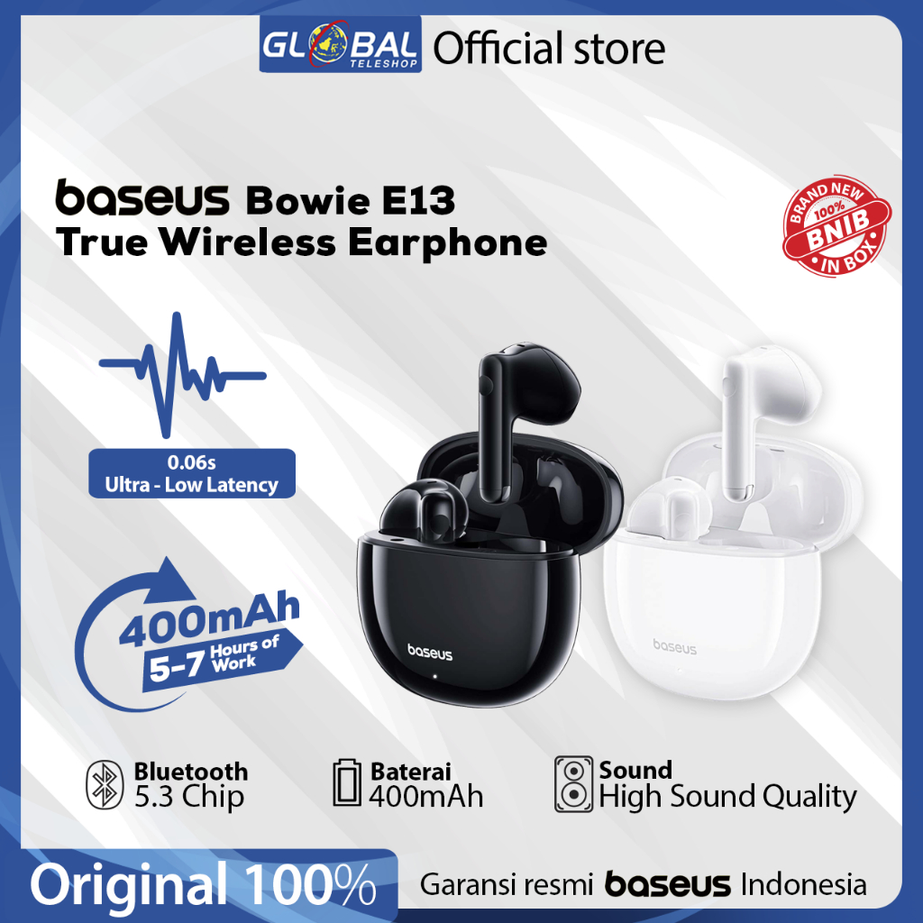 Jual Baseus Bowie E13 TWS True Wireless Earphone | Shopee Indonesia