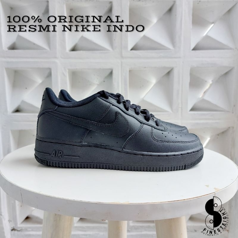 Jual Nike Air Force 1 GS Triple Black Original BNIB Resmi Sneakers ...