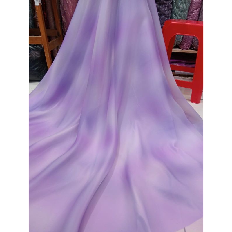 Jual KAIN/BAHAN ORGANZA GRADASI(RAINBOW) | Shopee Indonesia
