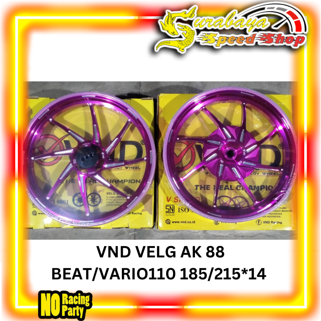 Jual VND Velg Tipe AK 88 Beat Vario110 Scoopy Old Spacy Genio Ukuran ...