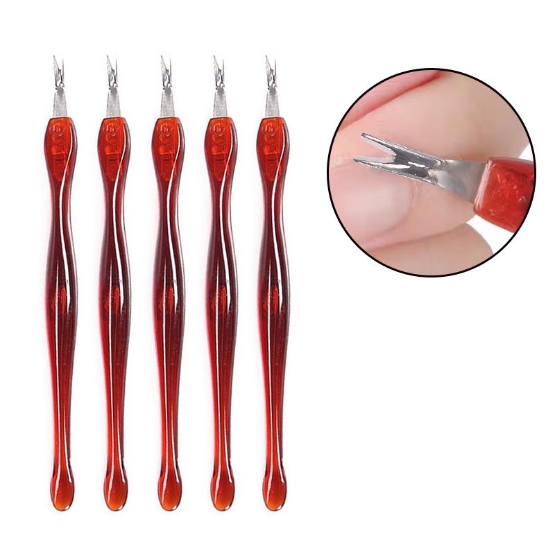 Jual Kukuhouse Fork Trim Cuticle Pusher Fork Lidah Ular Gunting ...