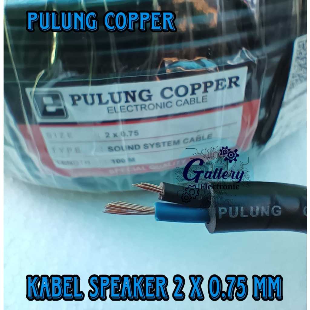 Jual Kabel Speaker Merk Pulung Copper Ukuran 2x0.75 MM Kualitas ...