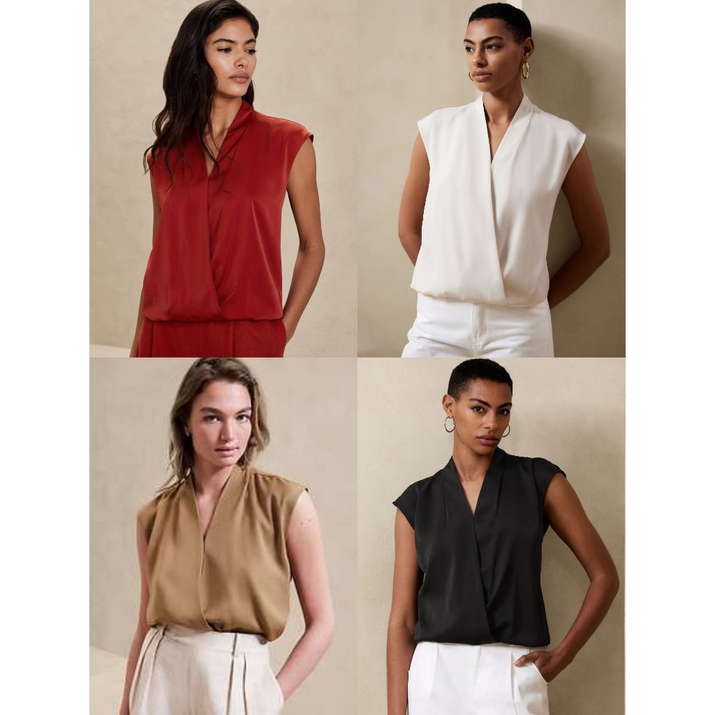 Jual BNN REP V-Neck Blouse - 4885 | Shopee Indonesia