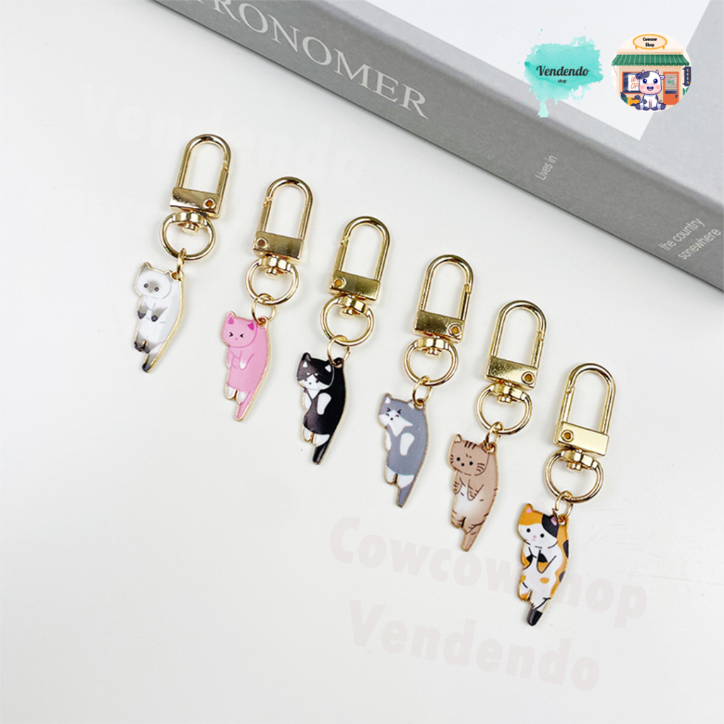 Jual Gantungan Kunci Motif Kucing / cat keychain gantungan kunci kucing ...