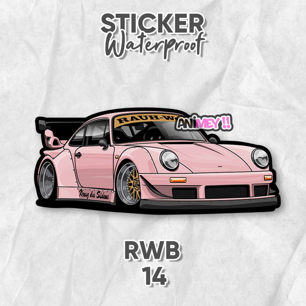 Jual Stiker RWB / Sticker Rauh Welt Begriff / Stiker Nakai san | Shopee ...