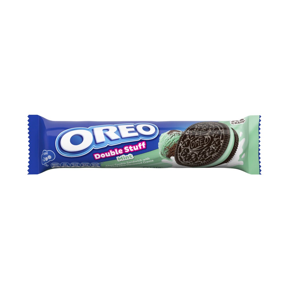 Jual Oreo Double Stuff Choc Mint Cookies | 131g | Shopee Indonesia