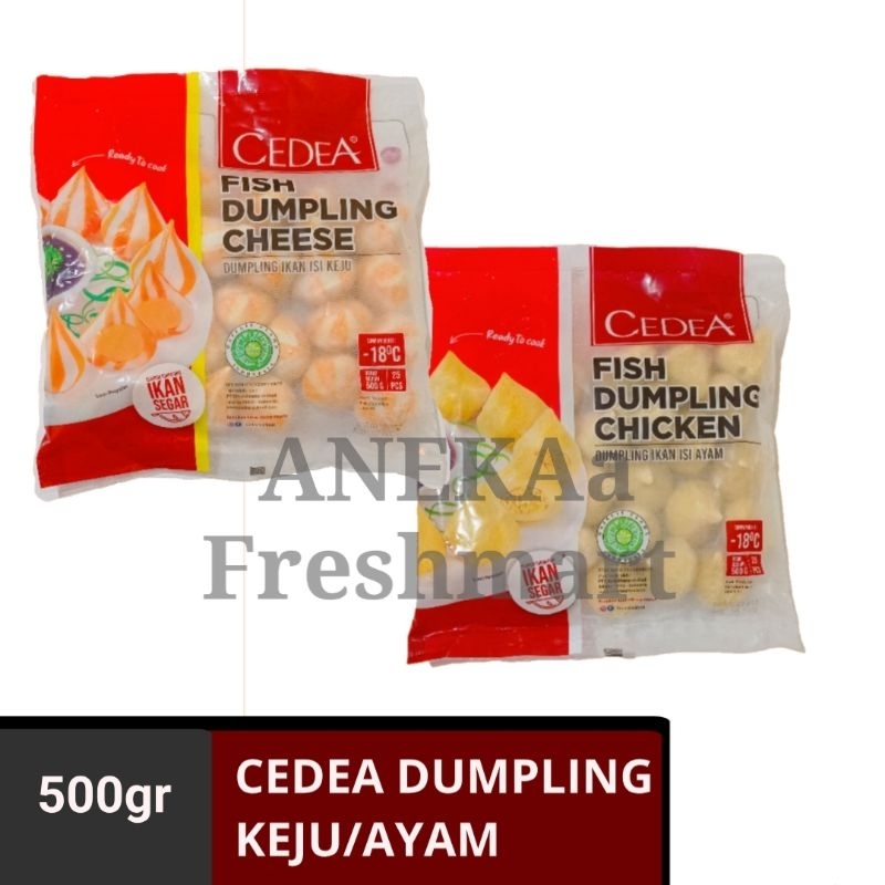 Jual CEDEA FISH DUMPLING CHEESE/CHICKEN 500GRAM DUMPLING AYAM/KEJU ...