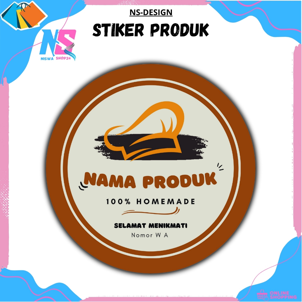 Jual Stiker produk kemasan makanan - cemilan gratis design - Stiker ...
