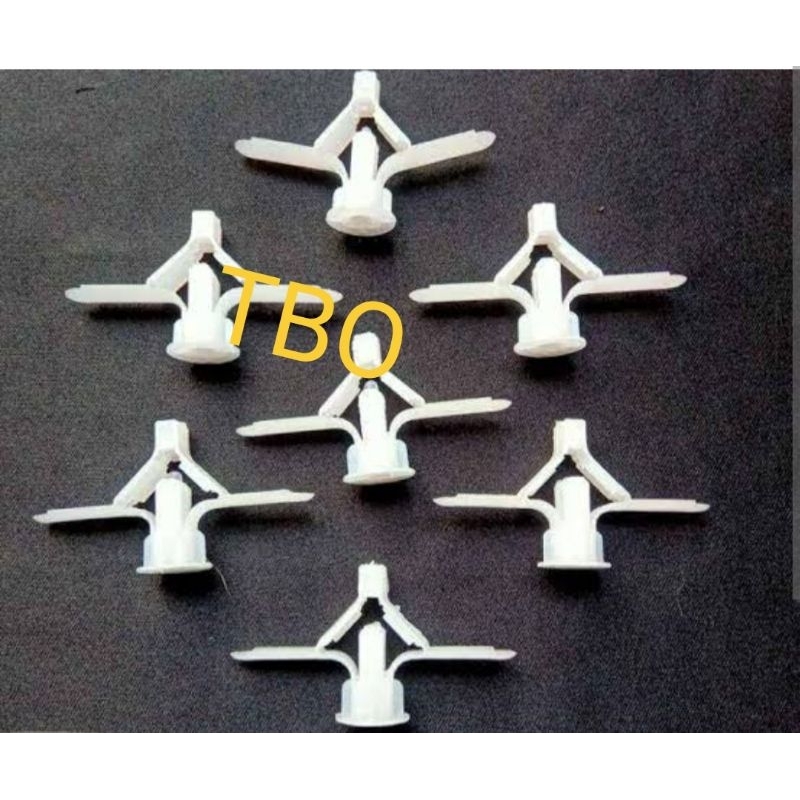 Jual 5 pcs Piser Viser Gypsum Tanpa Sekrup, Piser gipsum, Viser Kupu ...