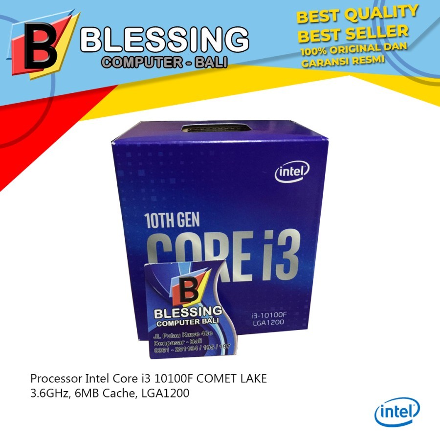Jual Processor Intel Core i3 10100F COMET LAKE | Shopee Indonesia