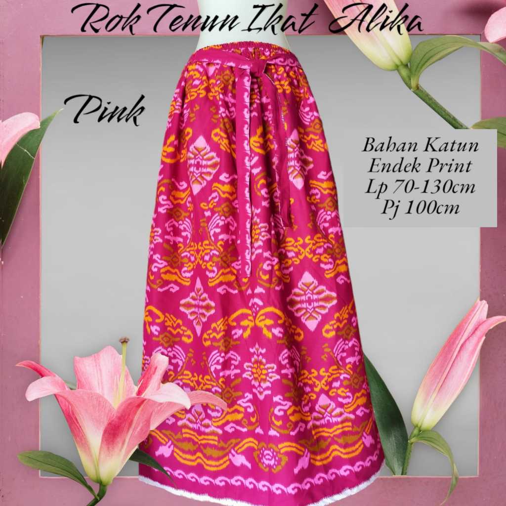 Jual Rok Muslim Etnik Motif Tenun Ikat Alika Khas Indonesia - Ks Oleh ...