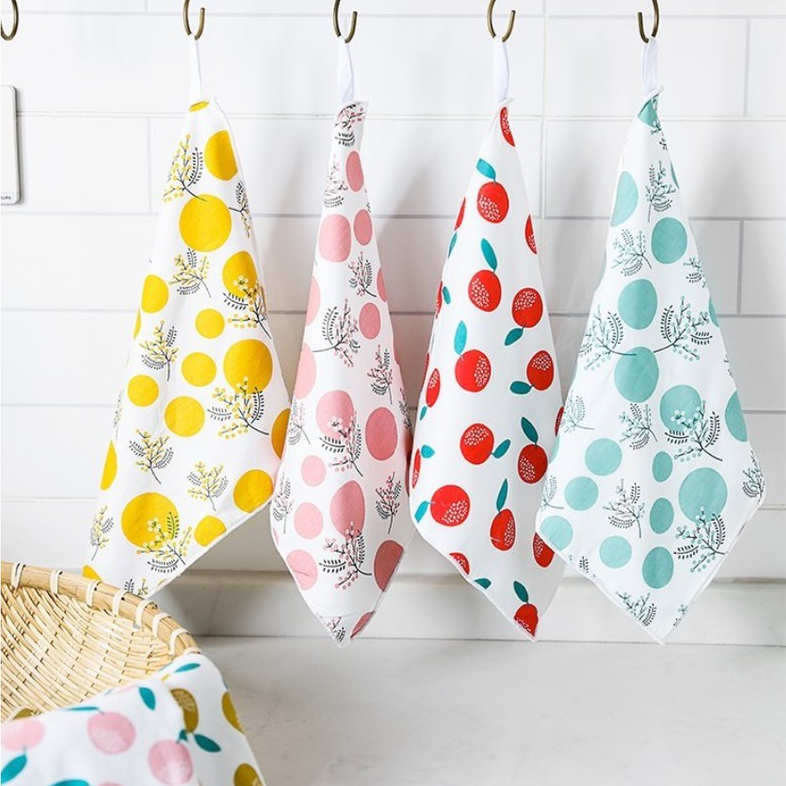 Jual Kitchen Cloth Towel Aesthetic / Kain Lap Tangan Dapur Motif Bunga ...