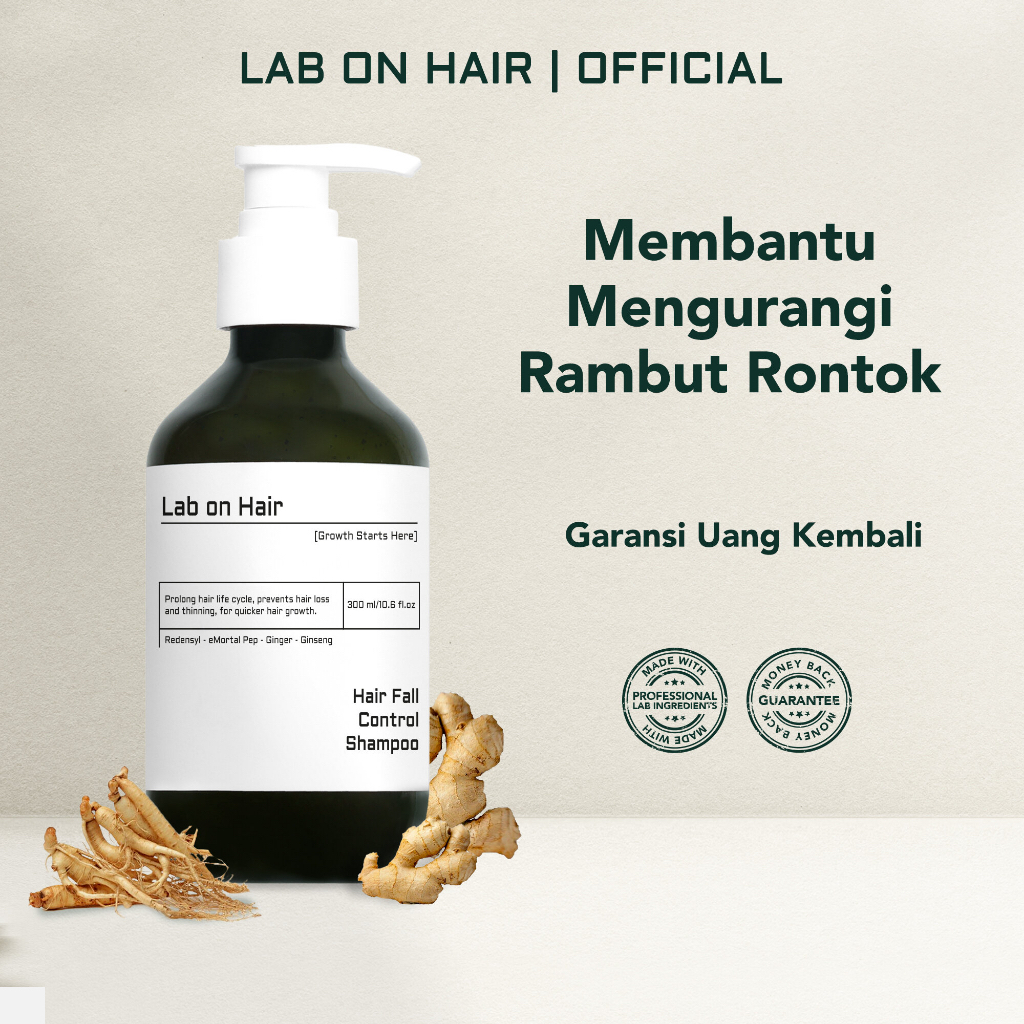 Jual Lab On Hair Anti Hair Fall Shampoo 300 ml - Sampo Perawatan Rambut ...