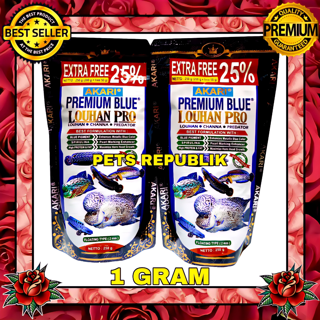 Jual MAKANAN IKAN • PR PELET AKARI FISH FOOD PREMIUM BLUE LOUHAN PRO 1 ...