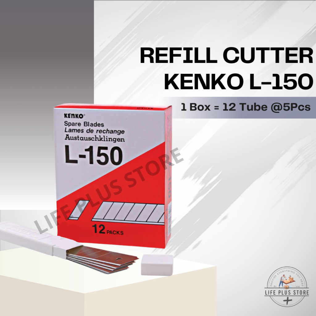 Jual ISI CUTTER KENKO L 150 ISI PISAU CUTER L150 REFILL KATER BESAR Box ...
