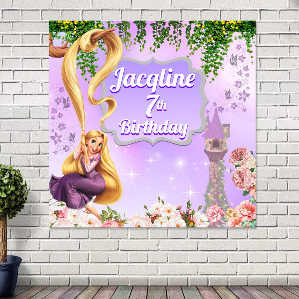 Jual Rapunzel Princess 2 - Backdrop Birthday / Banner Flexi ...