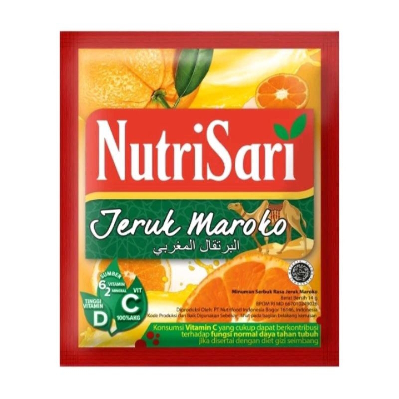 Jual NutriSari Jeruk Maroko 40 Sachet | Shopee Indonesia