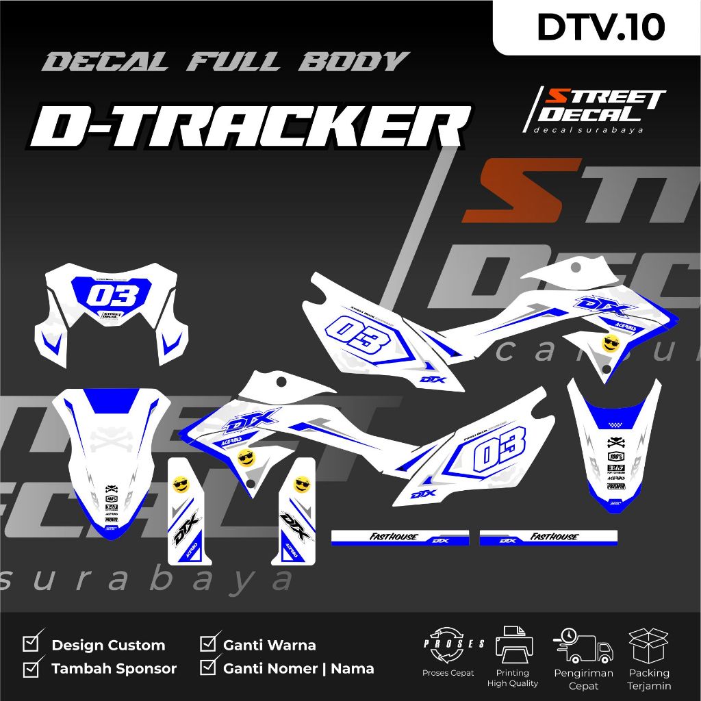 Jual DECAL D TRACKER 150 DTX SUPERMOTO V3.10 | Shopee Indonesia