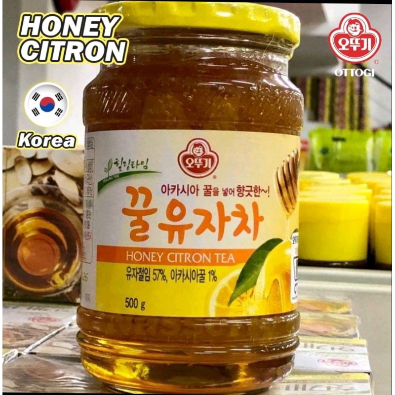 Jual Ottogi honey citron tea 500 gram/teh madu korea/YUZU/YUCHAJA-sirup ...