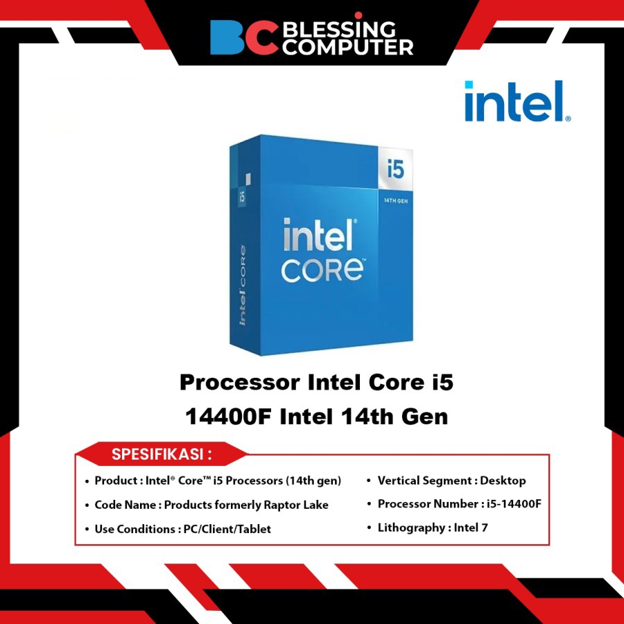 Jual Processor Intel Core i5 14400F Intel 14th Gen | Shopee Indonesia