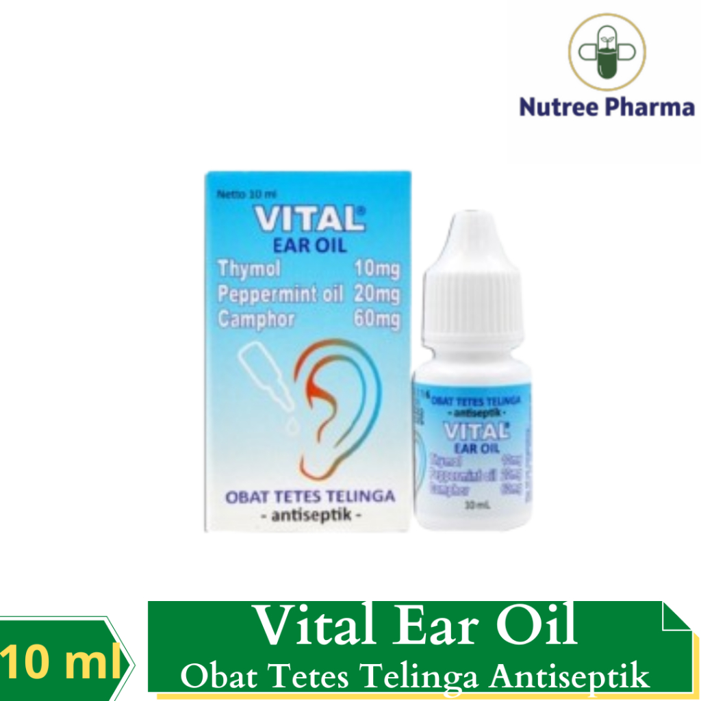 Jual ⚡MURAH & DIJAMIN ORI⚡ Vital Ear Oil 10 ml | Obat Tetes Telinga ...
